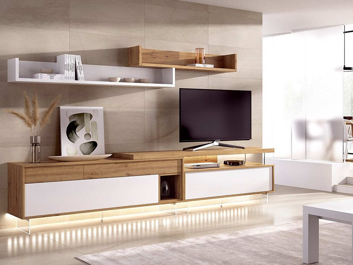 Mueble salón moderno DUO-03 - ilumueble
