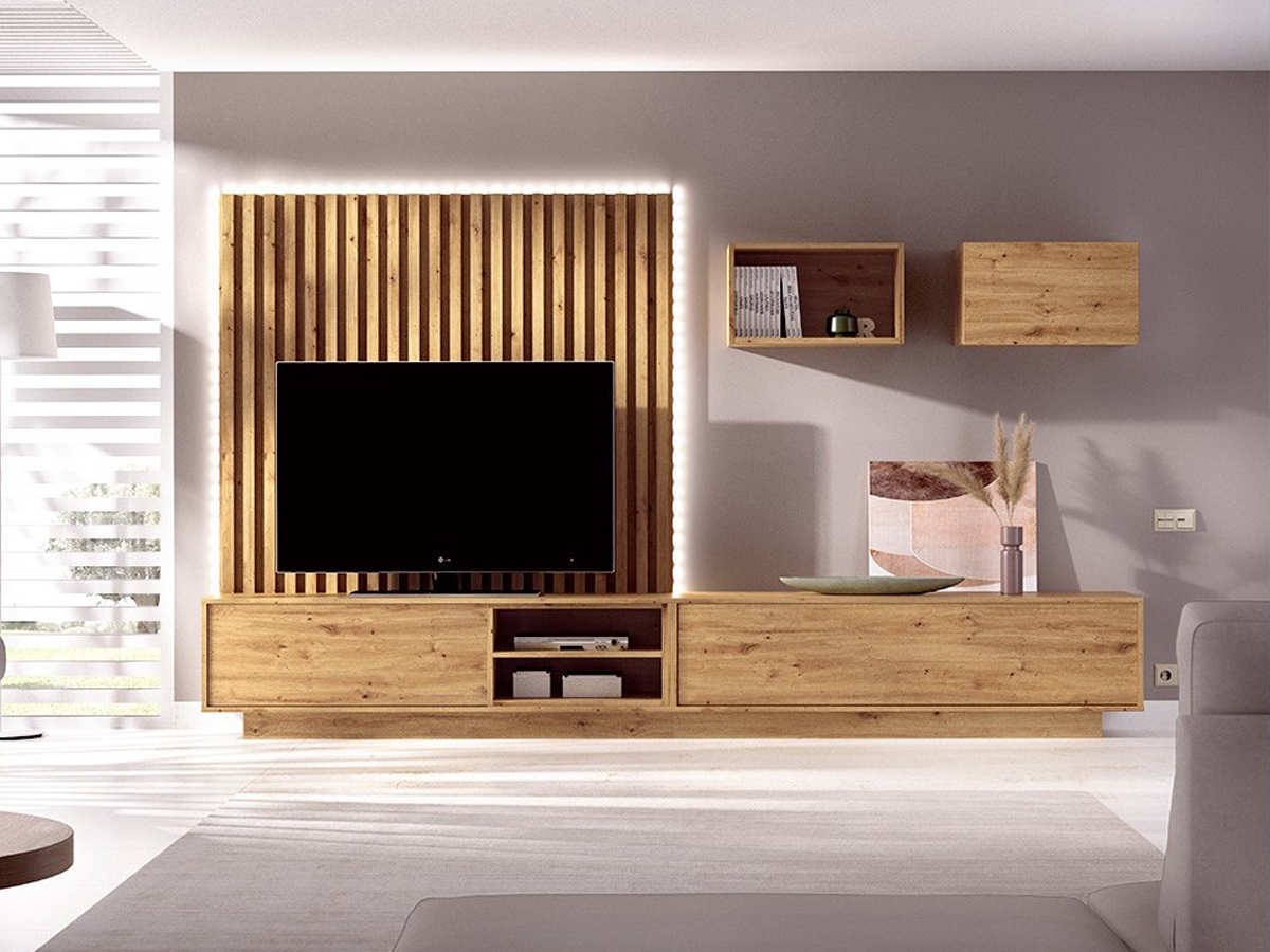 Mueble salón moderno DUO-06 - ilumueble