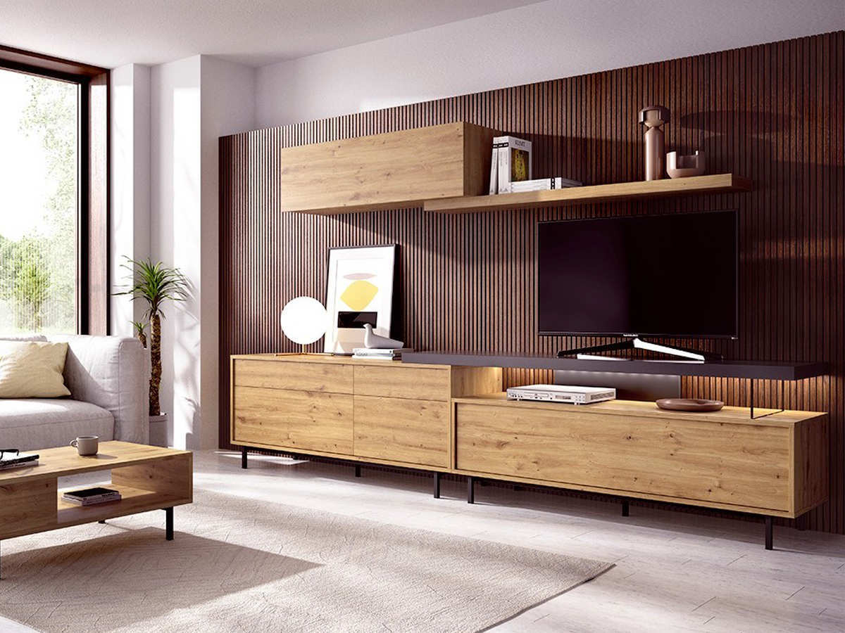 Mueble salón moderno DUO-09 - ilumueble