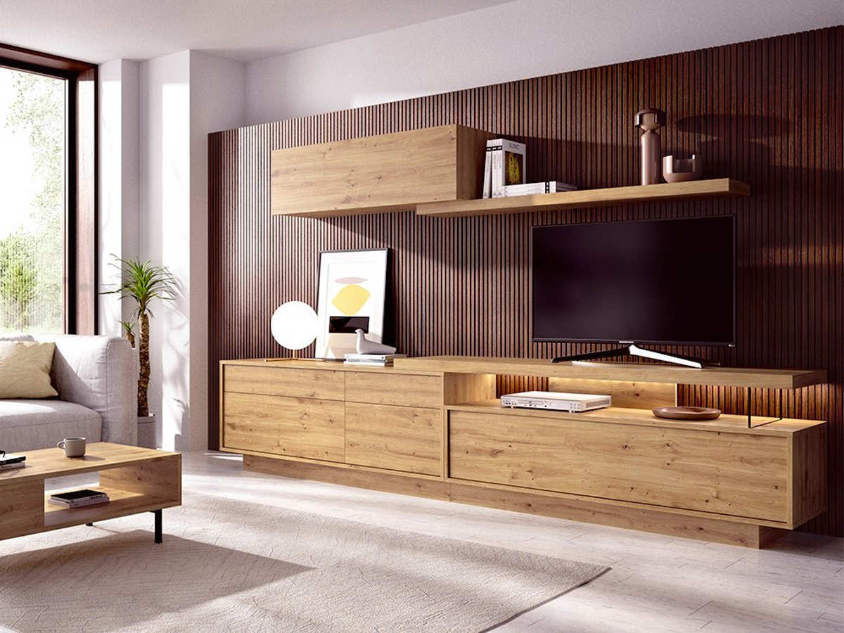 Mueble salón moderno DUO-10 - ilumueble