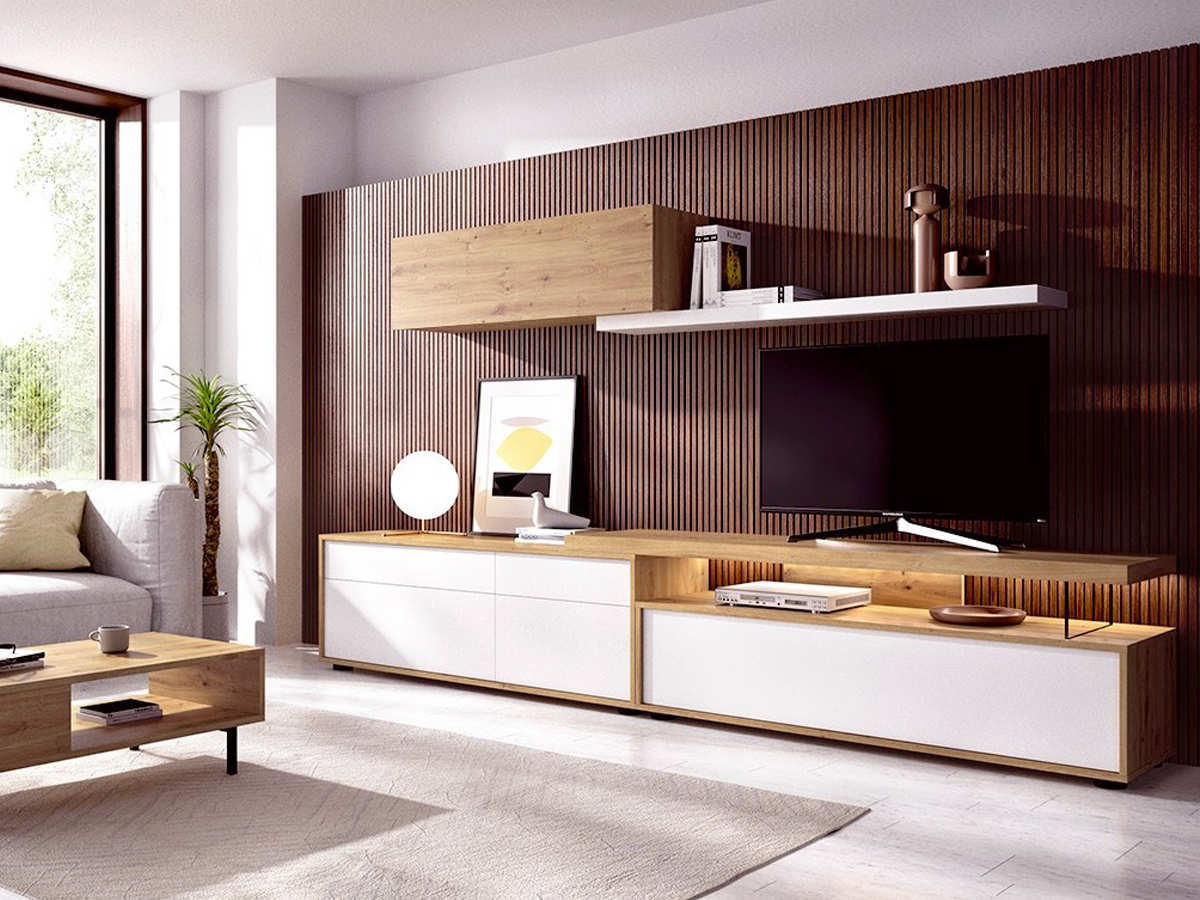 Mueble salón moderno DUO-11 - ilumueble