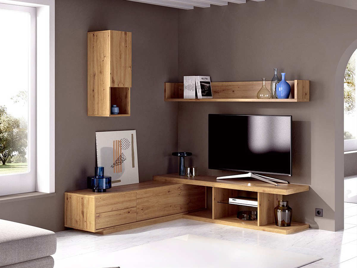 Mueble salón moderno DUO-21 - ilumueble