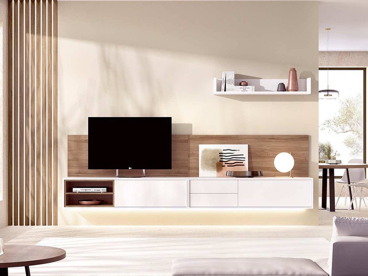 Mueble salón moderno DUO-23 - ilumueble