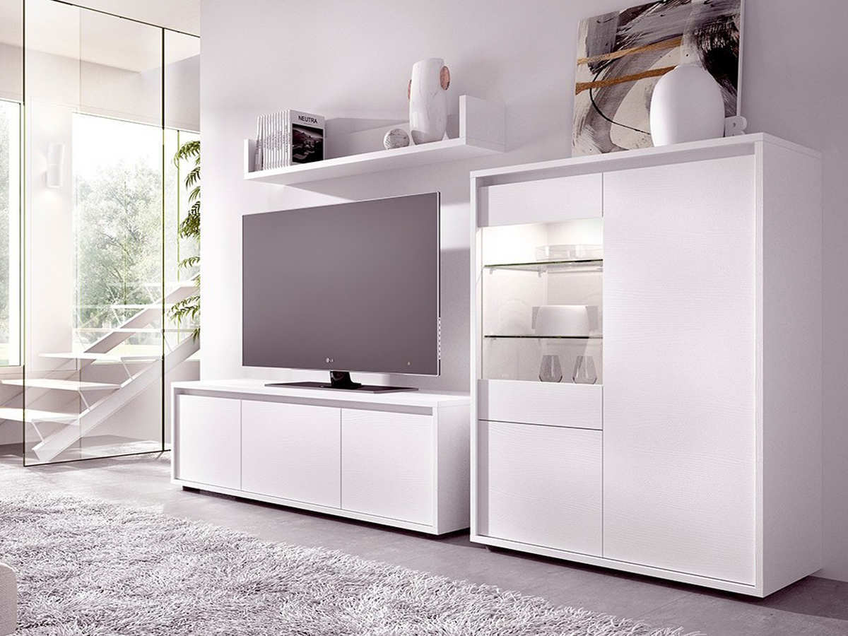 Mueble salón moderno DUO-32 - ilumueble