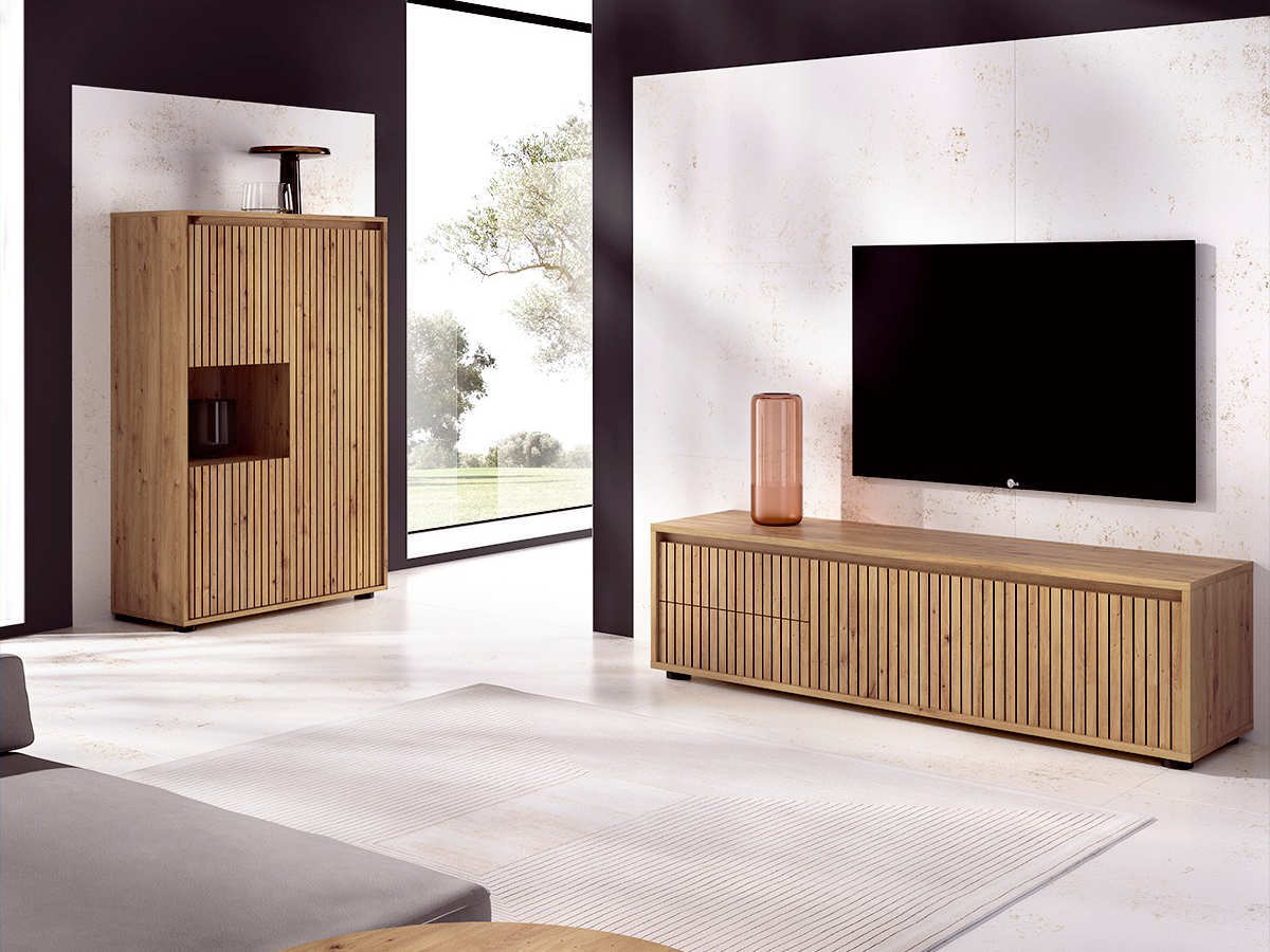 Mueble salón moderno DUO-35 - ilumueble