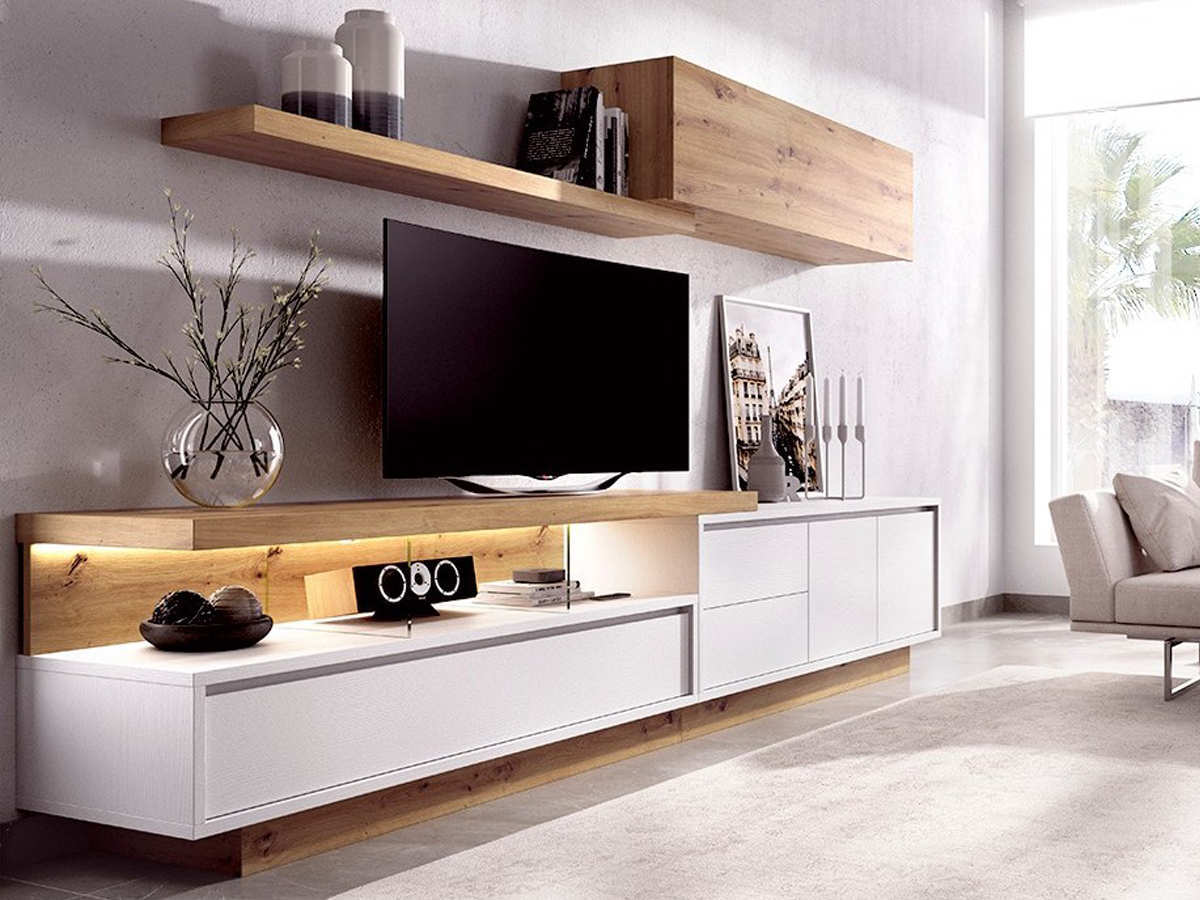 Mueble salón moderno DUO-39 - ilumueble