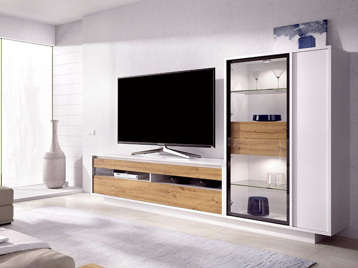 Mueble salón moderno DUO-43 - ilumueble