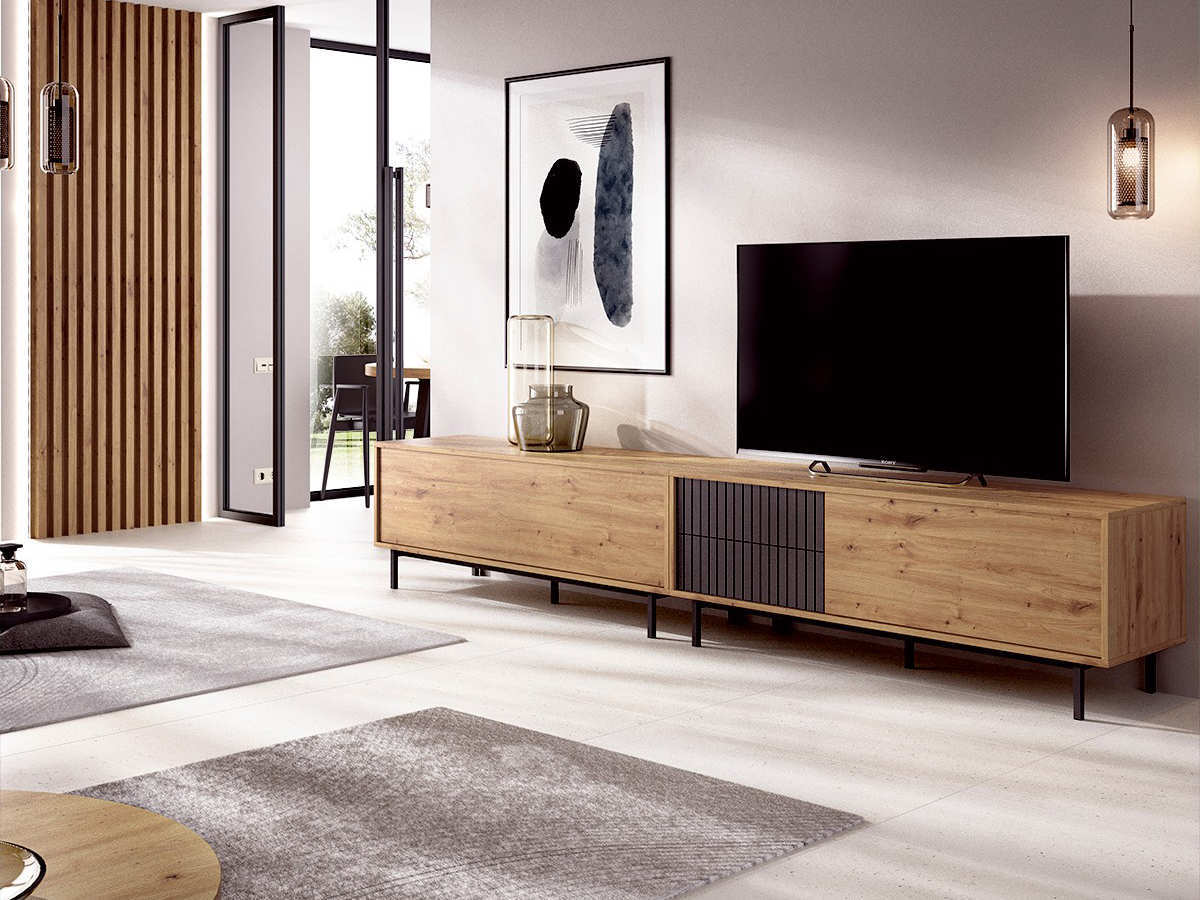 Mueble salón moderno DUO-46 - ilumueble