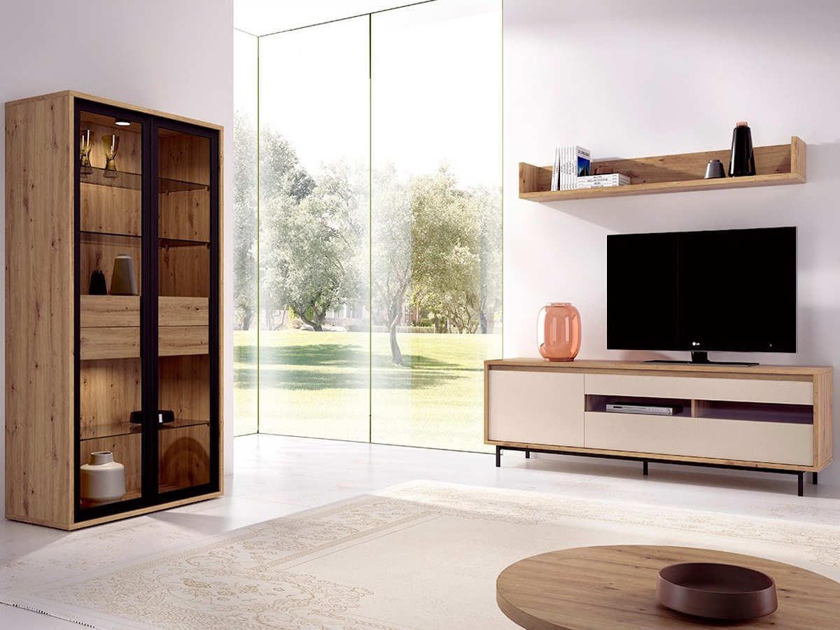 Mueble salón moderno DUO-49 - ilumueble
