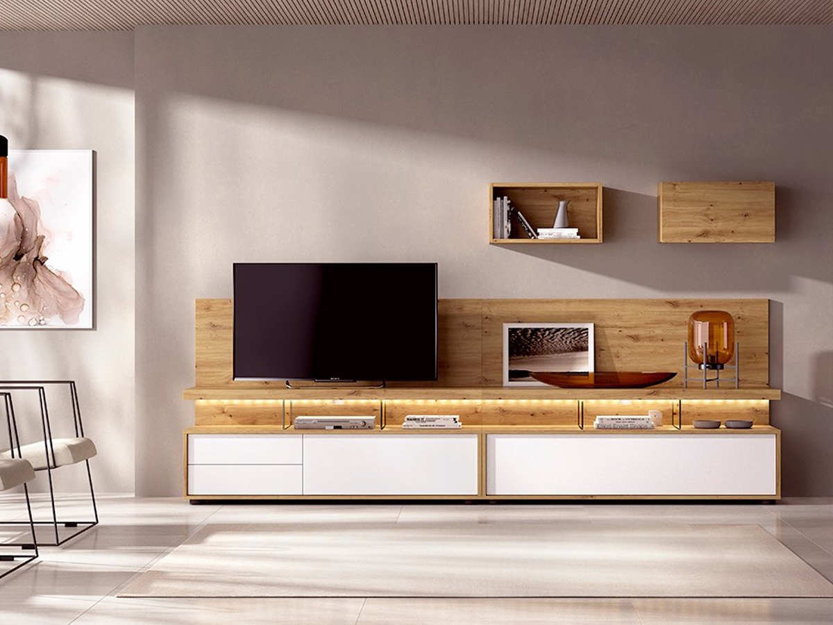 Mueble salón moderno DUO-59 - ilumueble