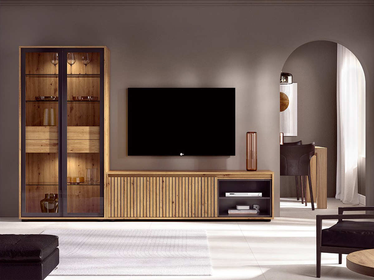 Mueble salón moderno DUO-64 - ilumueble