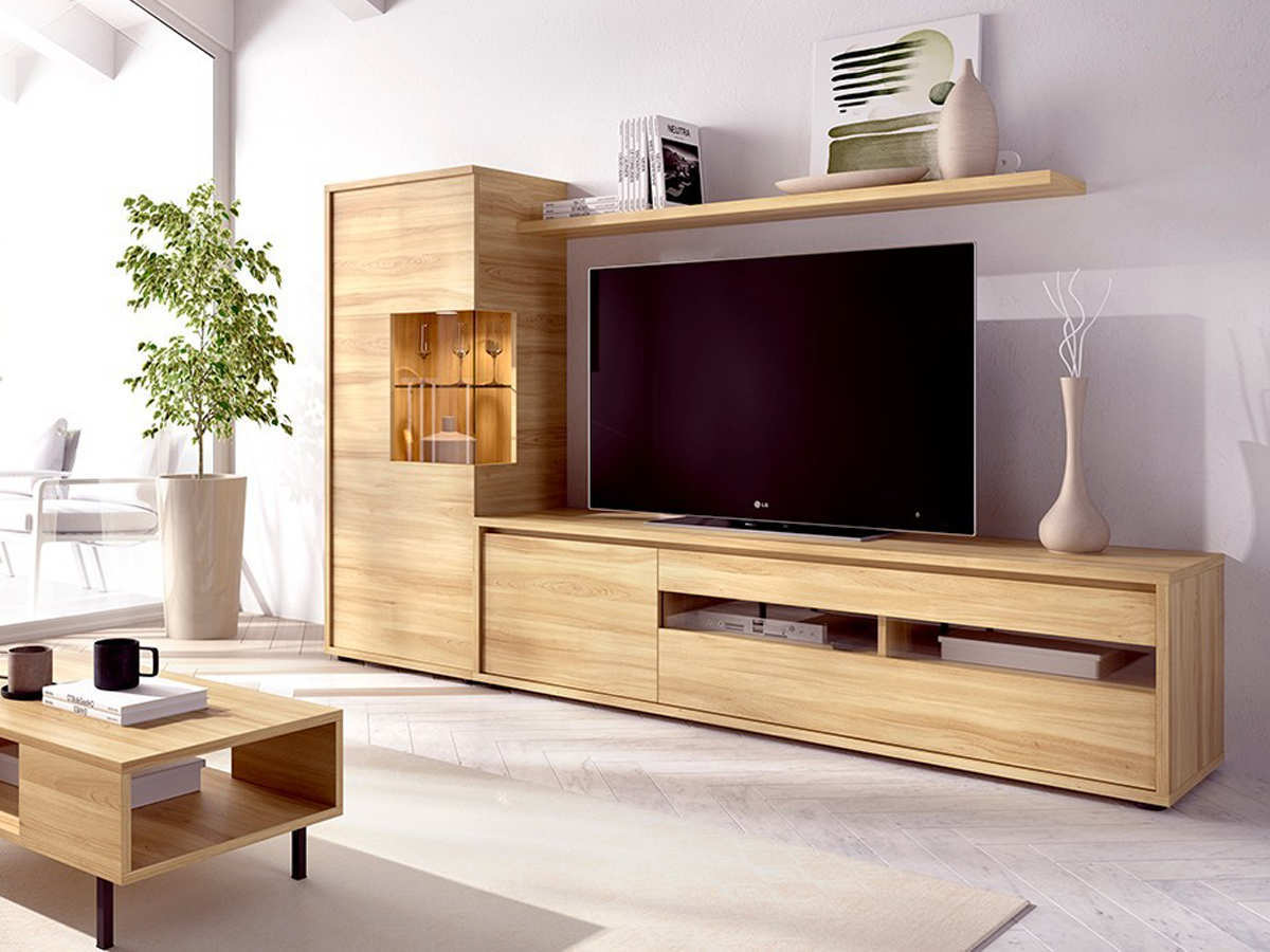 Mueble salón moderno DUO-80 - ilumueble