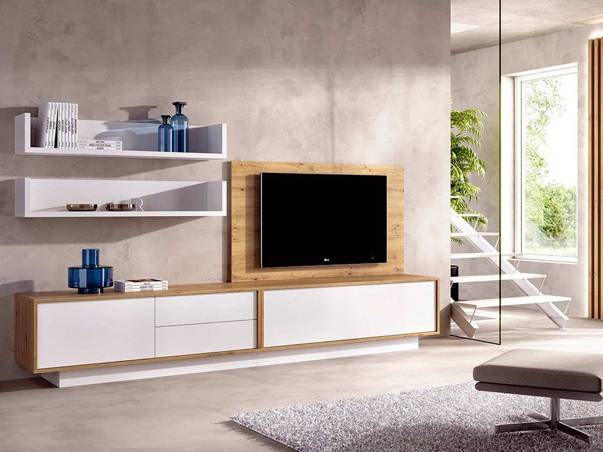 Mueble salón moderno DUO-87 - ilumueble